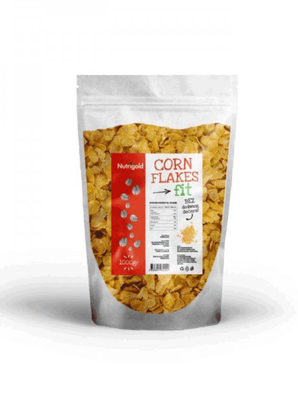 Cornflakes Fit bez dodanog šećera - 1000g Nutrigold