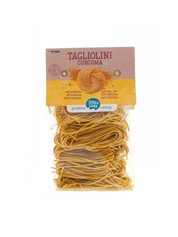 Terrasana Turmeric Tagliolini Pasta | Organic 250g | Healthy Food Factory