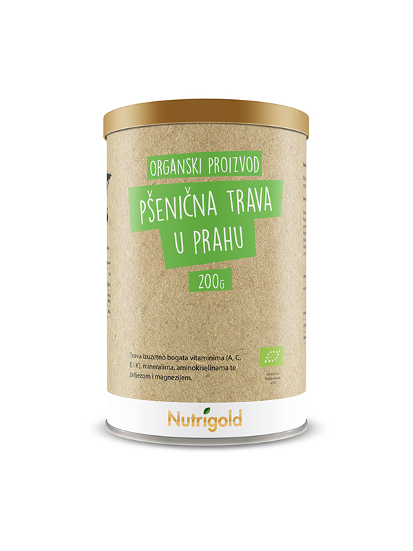 Pšenična trava u prahu - Organska 200g Nutrigold